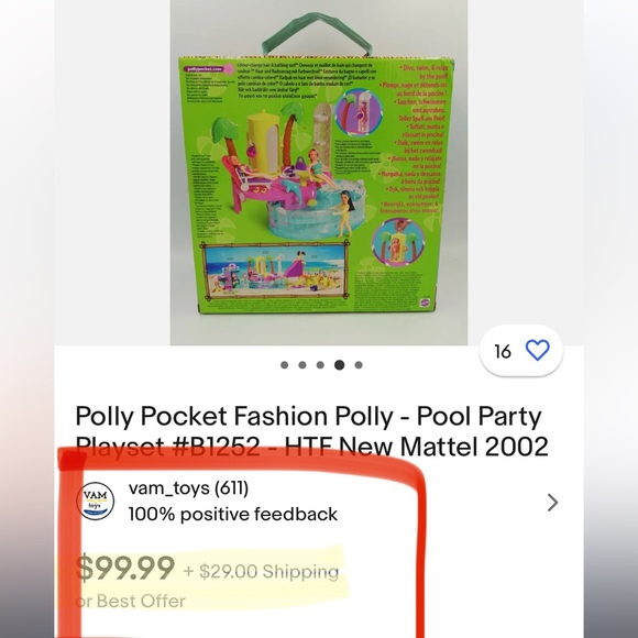 Toys | Vintage Polly Pocket Swimming Pool From The Splashin Fashion ...